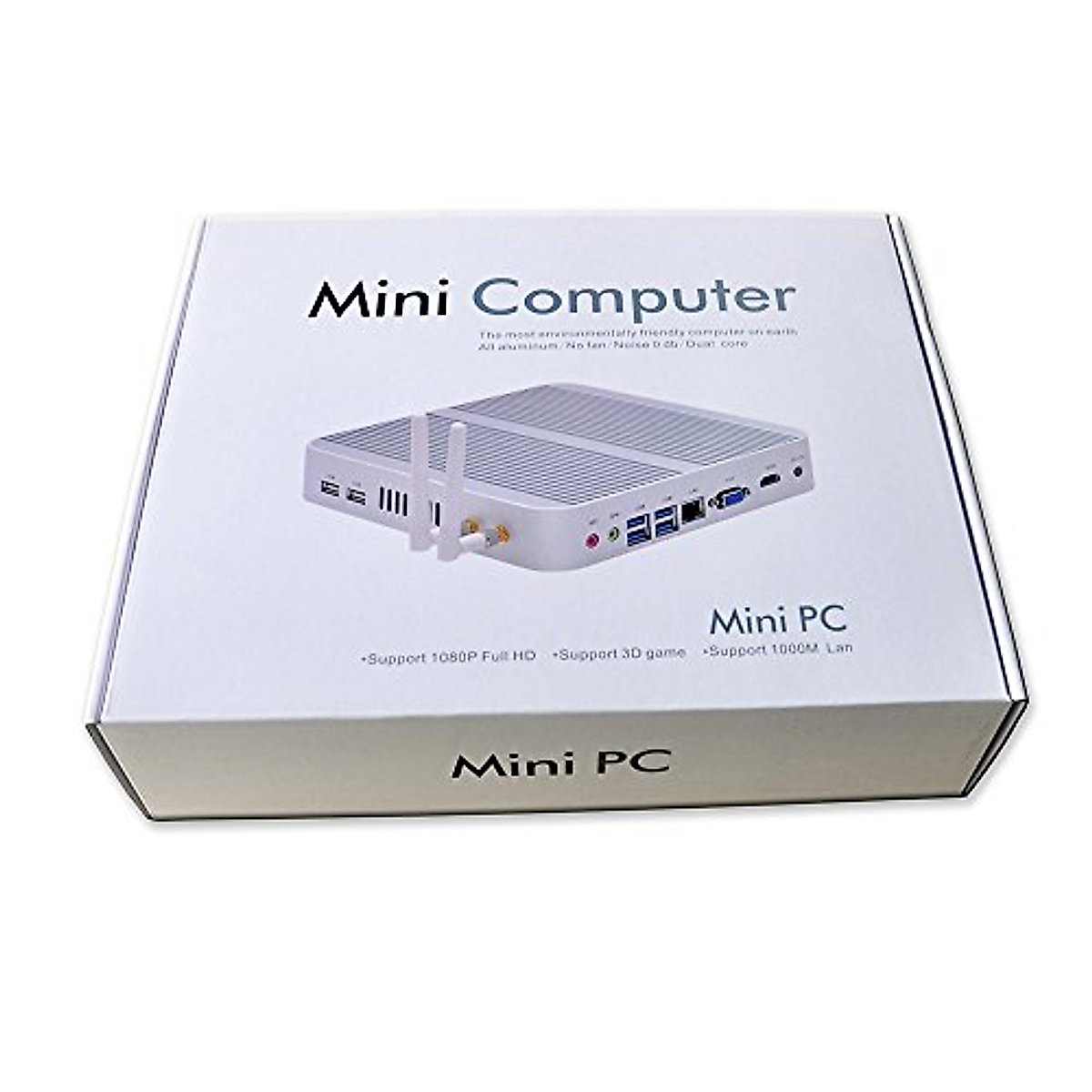 KINGDEL Fanless Mini PC, Powerful Mini Desktop Computer, Intel i5 8th Gen. 4 Cores CPU, 16GB DDR4 RAM, 250GB SSD, 4096x2304, HD Port, LAN, VGA, 4xUSB 3.0, W-11 Pro