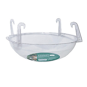 Curtis Wagner Plastics Hanging Wire Coco Basket Drip Pan (5-Pack) - 12-14 Inch - Fast & Easy Snaps, Used Indoors, Outdoors & Garden Potting