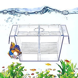 DaToo Fish Breeding Box Aquarium Holding Tank Transparent Fish Isolation Box Acclimation Hatchery Incubator Breeder Box for Baby Fish Betta Shrimp Clownfish Guppy