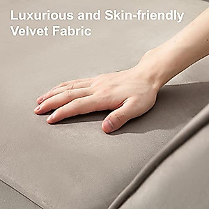 Belffin Modular Sectional Sofa with Double Chaise Velvet U Shaped Sofa Reversible Sectional Couch with Storage Grey