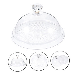 Didiseaon Cake Stand with Dome, Cake Holder Serving Platter Cake Plate Server for Restaurant Snack Party Supply