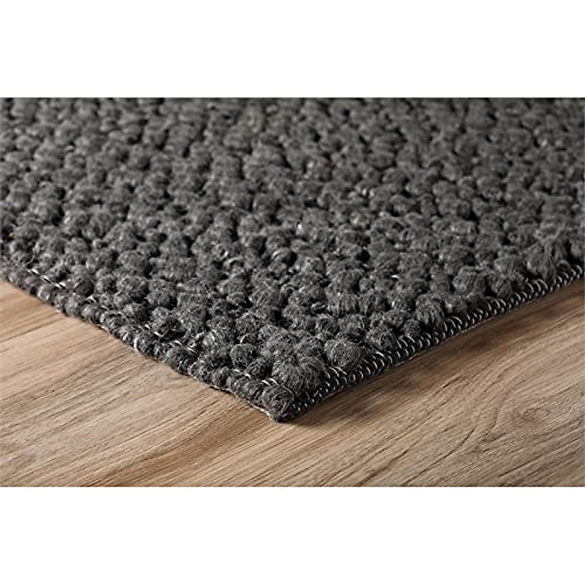 Addison Rugs Boulder Cobblestone Wool Area Rug, 2' x 3', Steel