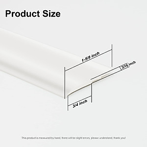 Weather Strip, Cuttable Seal, Adhesive Draft Stopper for Interior/Exterior Doors, Sliding Door & Shower, 98' Length (White)