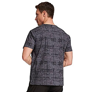 Dickies EDS Men Scrubs Top V-Neck DK725, L, Plaid Distress