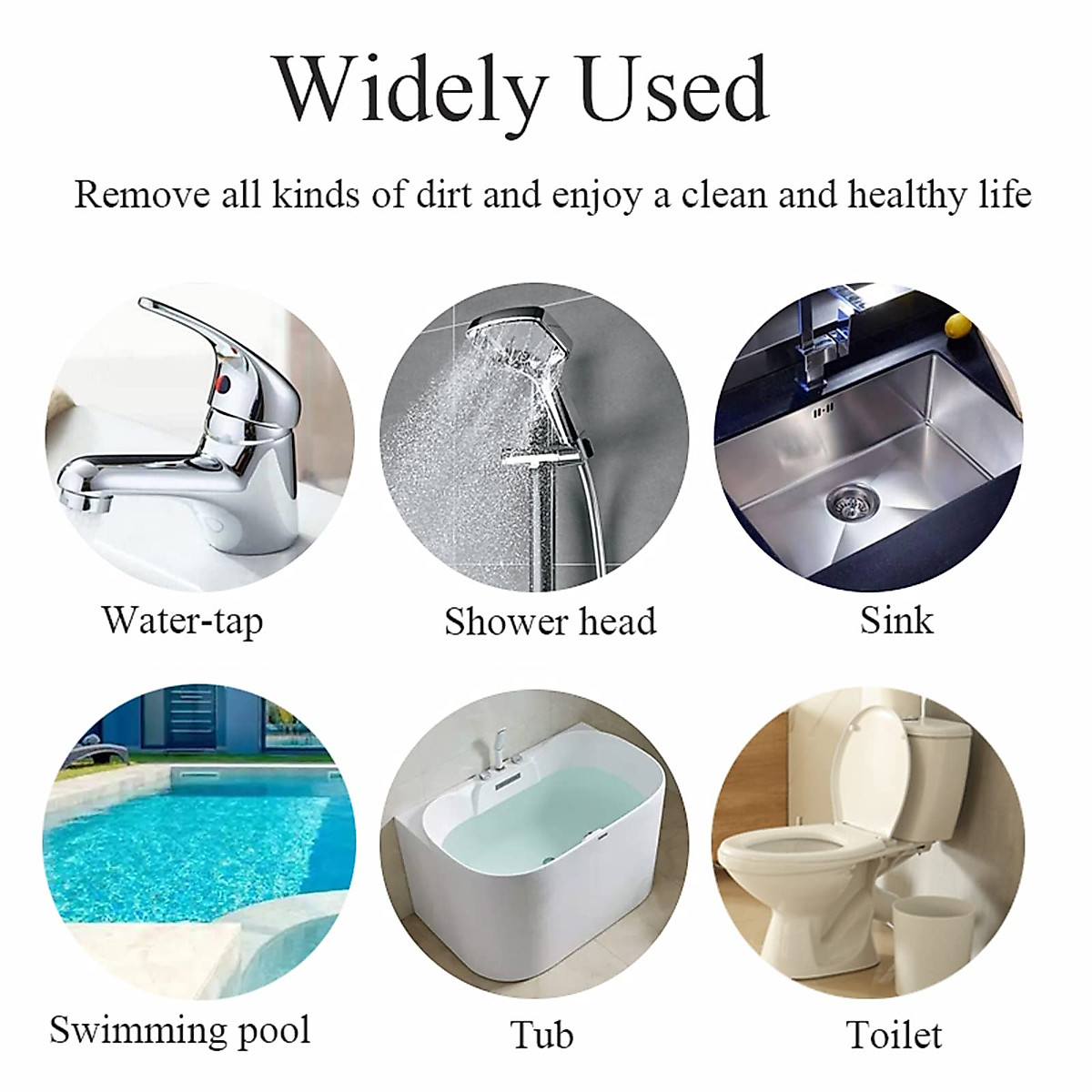 2 Pack Pumice Stone Toilet Bowl Clean Brush with Handle, Remove Toilet Bowl Hard Water Rings, Calcium Buildup and Rust Suitable for Cleaning Toilet, Bathroom, Kitchen Sink, Grill（Gray