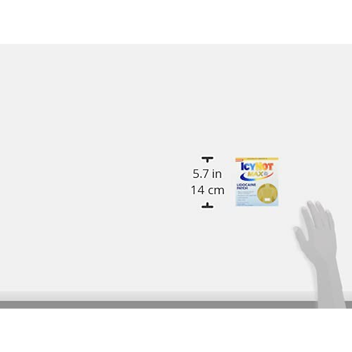 Icy Hot Max Strength Lidocaine Pain Relief Patch (5 Count) Penetrates for Fast, Targeted Relief