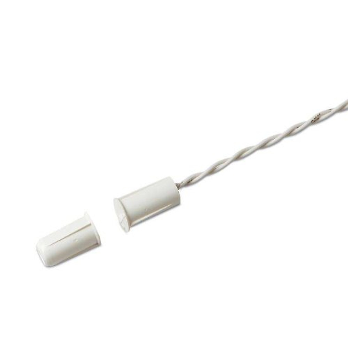 GE Sentrol 1125W-N 3/8" Flush Mini Magnetic Door/Window Contact with Wire Leads, Wide Gap, White