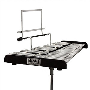 Mendini by CECILIO Student Beginner Glockenspiel Bell Kit with Muted Practice Pad, a Pair of Glockenspiel Mallets, Wooden Drum Sticks, Adjustable Stand, and Carry Bag (30 Notes G5 - C8)