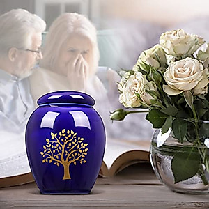 Small Urns for Human Ashes, Mimi Urns for Human Ashes, Cremation Keepsakes for Ashes, Mini Tree of Life Urn, Cremation Keepsakes for Ashes