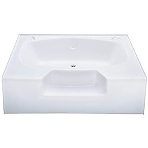 Kinro Composites W4054-SPK White 40X54 Outside Garden Tub