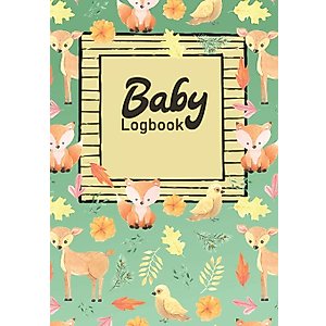 Baby Logbook: Eat Sleep Childcare Tracker for Newborns Cute Woodland Animals Cover