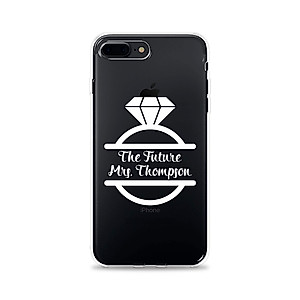 Case Charming Future Mrs Bride Engagement Phone Case for iPhone 15 Pro Max 14 13 mini 12 11 Xr Xs X 10s 10r 10 8 Plus 7 Se Customized Bride to be Personalized Clear Cover