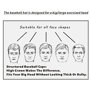 MUNULA Oversize XXL Mesh Trucker Hat Big Head Hats for Men High Crown Baseball Cap Breathable Dad Hat Adjustable 23.6"-25.6" (Gray)