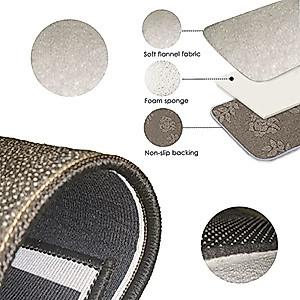 WJJFA Green Gold Ink Area Rug, Abstract Decorative Living Room Rug, Dining Room Rug Soft Washable Comfortable for Dormitory Apartment Balcony Sofa-5ft×8ft