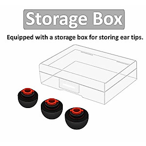 3 Pcs Memory Foam Tips for Voyager Legend 5200, Replacement Small Medium Large 3 Size Reduce Noise Comfortable Ear Tips Buds Earbuds Compatible with Plantronics Voyager 5200 - Black