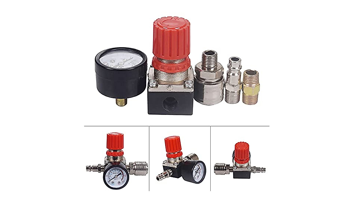 Air Compressor Pressure Regulator 1/4 "Pneumatic Expansion Valve ...