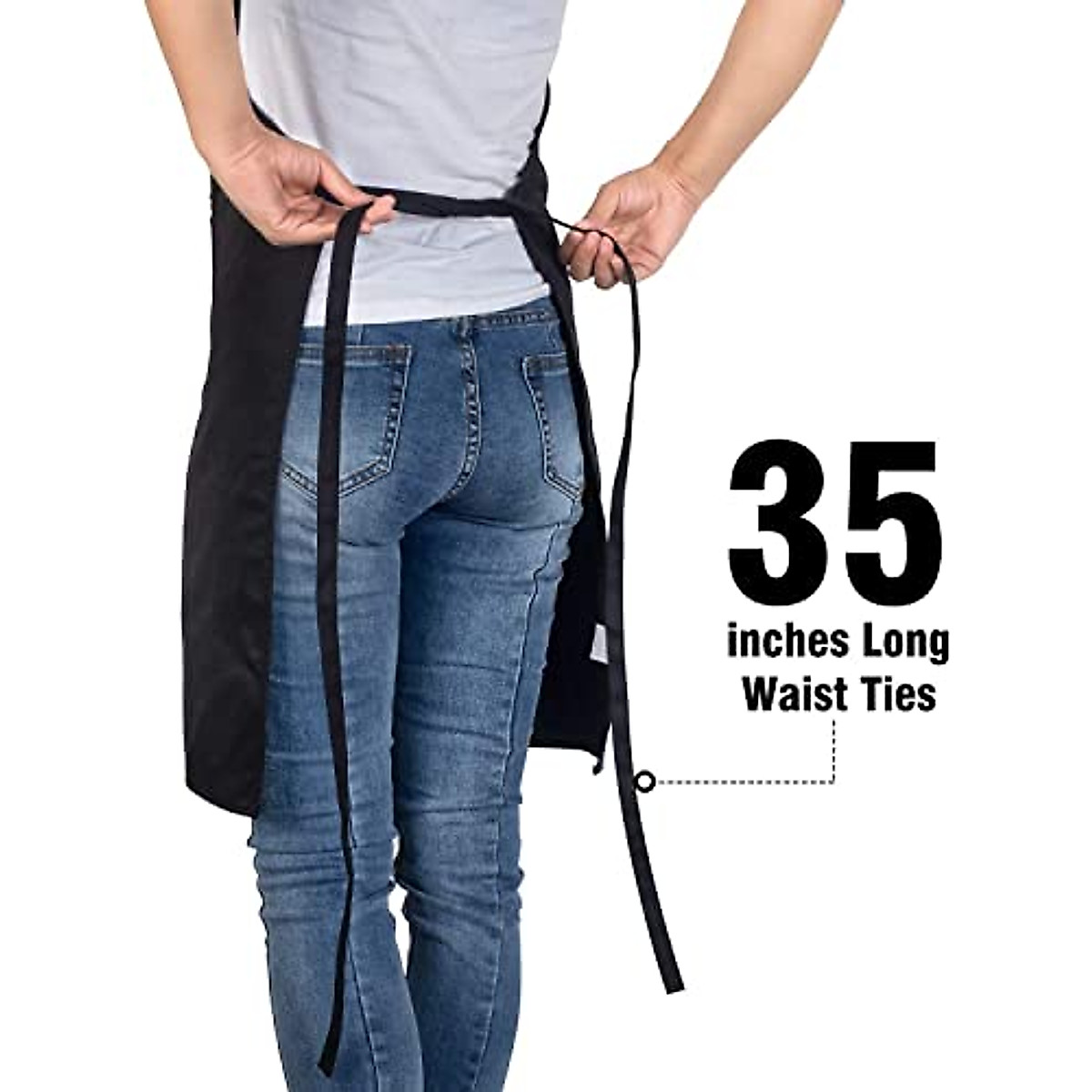 PLACE4PRINT Waterproof Hair Stylist Aprons with 2 Pockets for Men and Women, Salon Hairdresser Smock and Pet Grooming Apron - Adorable Gifts for Barbers, Birthdays, and Housewarming