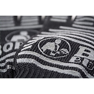 BBQ Butler Heat Resistant Grill Gloves - Grilling/Oven/Smoking/BBQ/Campfire Gloves - Cooking Gloves - High Heat Resistance - Silicone Grip Strips - Black - Two Gloves