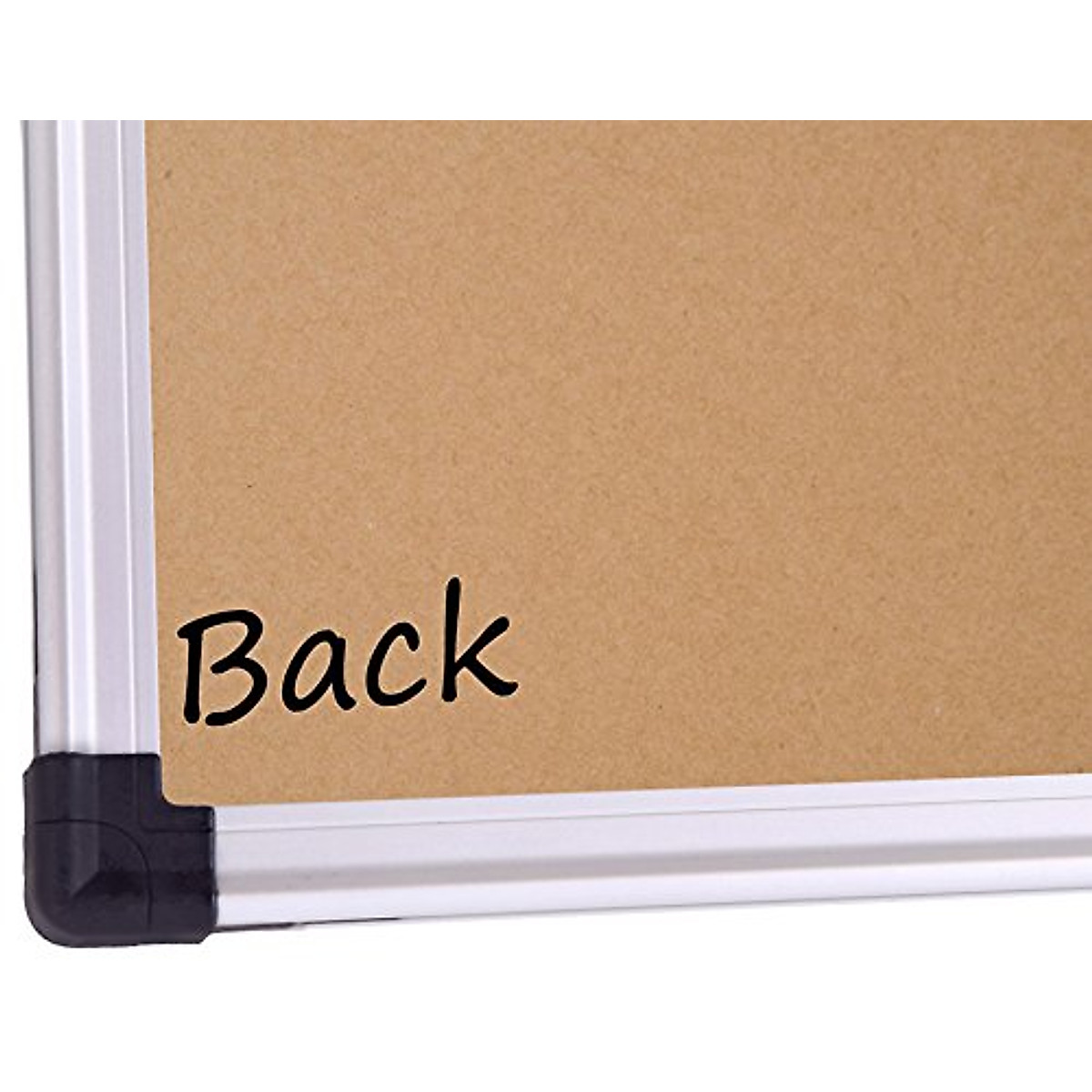 XBoard Large Grey Fabric Bulletin Board, 48 x 36 inch, Wall Mounted Fabric Message Notice Board Sliver Aluminum Framed for Home Office School