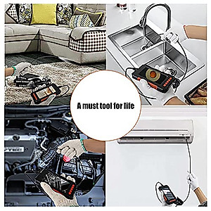 8MM Inspection Borescope Camera, 4.3inch Screen, IP67 Waterproof, 1080P Endoscope Snake Camera, Semi-Rigid Cable, 8 LED Lights(5M/16.4FT Cable)
