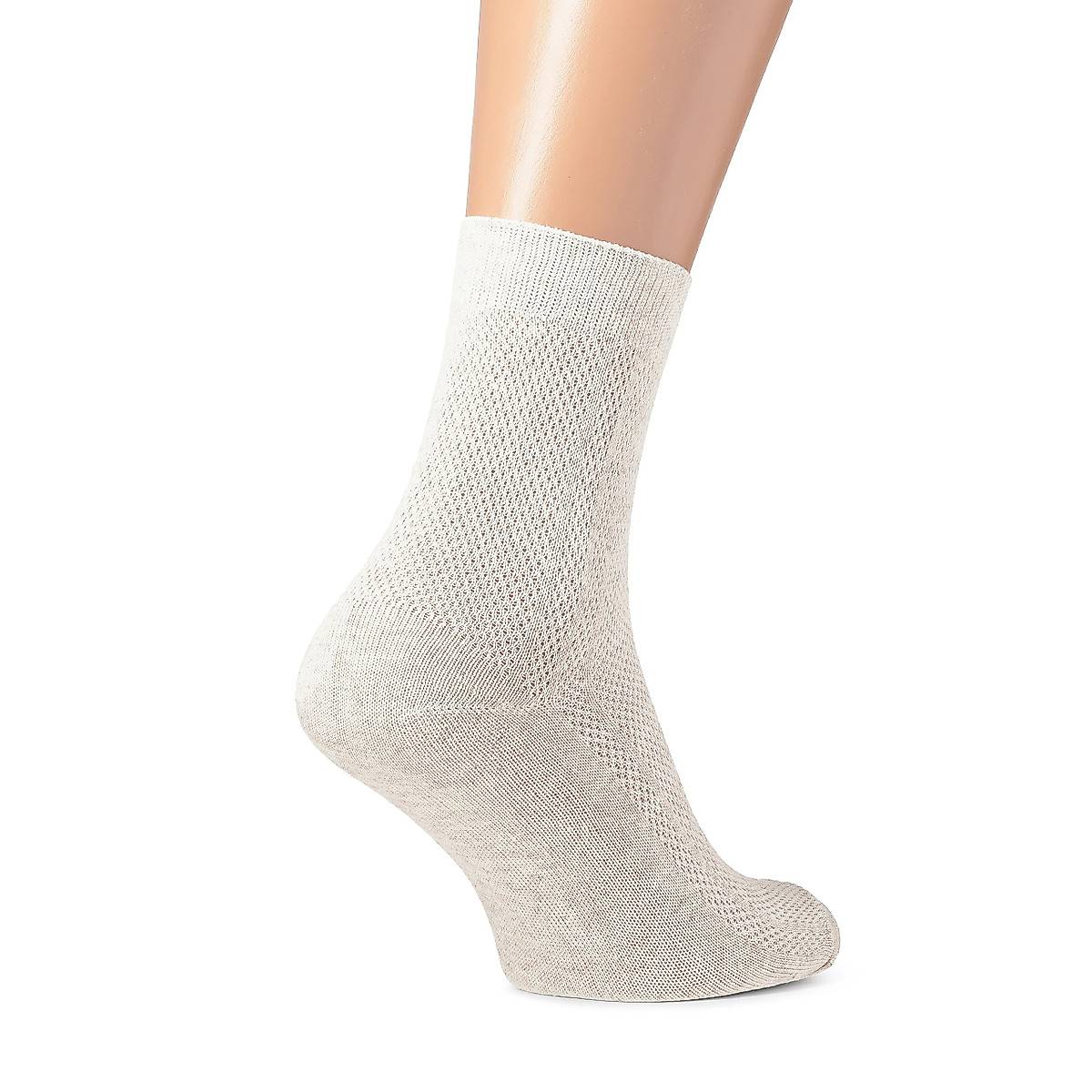 Special Thin Breathable Organic Linen Socks for Men, Pack of 5 (9-11)