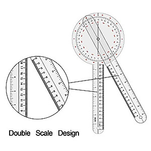 Goniometer 12 inch, 360 Degree(Plastic)