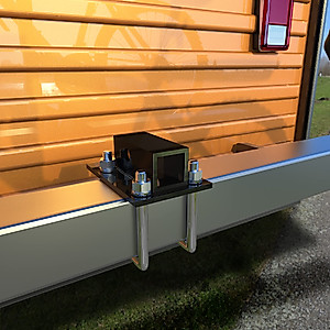 OxGord RV Hitch - 2" Receiver Adapter Fits 4-4.5" Bumper Beam - Trailer Accessories Best for Mounting Bike Racks & Cargo Carriers