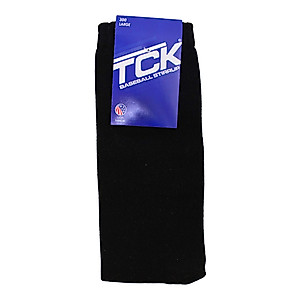 TCK 9 Inch Solid Baseball Stirrups (Black, Medium)