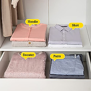 10 Layer Stackable T Shirt Trays Board with Clips Wardrobe Shelf Dividers Closet Organizers Pants Clothes Folder Storage System