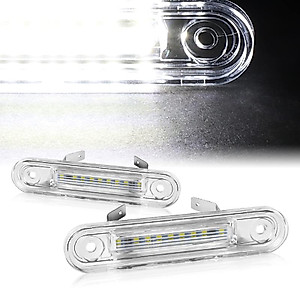 EPARTS White 6000K 18-SMD LED License Plate Tag Light lamp Compatible With 1984 - 1991 Mercedes-Benz W124 E-Class / 1992 - 1997 Mercedes-Benz W201 E-Class / 1993 - 1997 Mercedes-Benz W202 C-Class