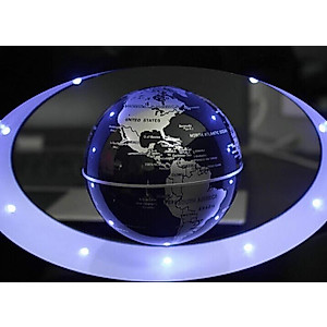 FUZADEL Magnetic Levitation Floating Globe Levitating Globes Floating Desk Levitation Floating World Globe Magnetic World Map LED Night Light Globe Magnetic Levitation Globe Lamp (Valentines Gift)