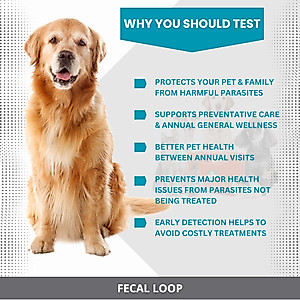 Fecal Loop for Small and Medium Animals, Stool Sample Collection Kit for Small Dogs, Goats, Sheep and Other Small Animals. Take Stool Samples Quickly and Easily with Reusable Double end Loop.