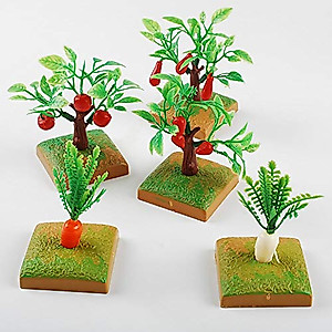NWFashion 25PCS 3-5 INCH Model Scenery Landscape Rainforest Trees,Cake Topper Decorations