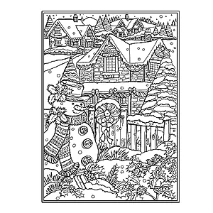 Creative Haven Country Christmas Coloring Book (Adult Coloring Books: Christmas)