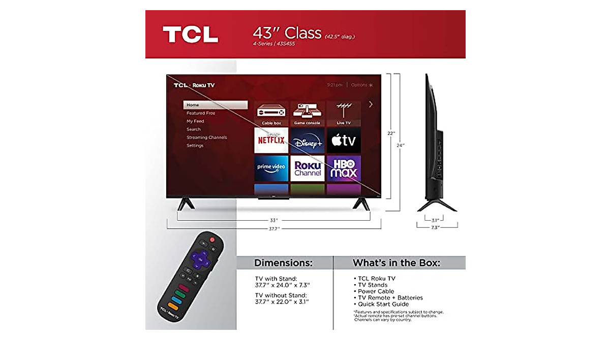 Discover the TCL 43" 4-Series 4K UHD Smart TV