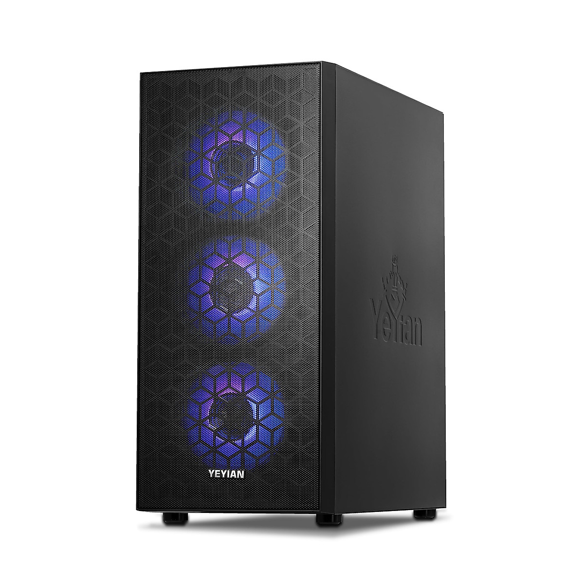 YEYIAN Yumi Gaming PC Desktop, AMD Ryzen 5 5600X 4.6 GHz, Nvidia RTX 4060 8GB, 1TB NVMe SSD, 16GB DDR4 3200MHz, 650W Gold PSU, ARGB Fans, AC WiFi & Win 11 Home