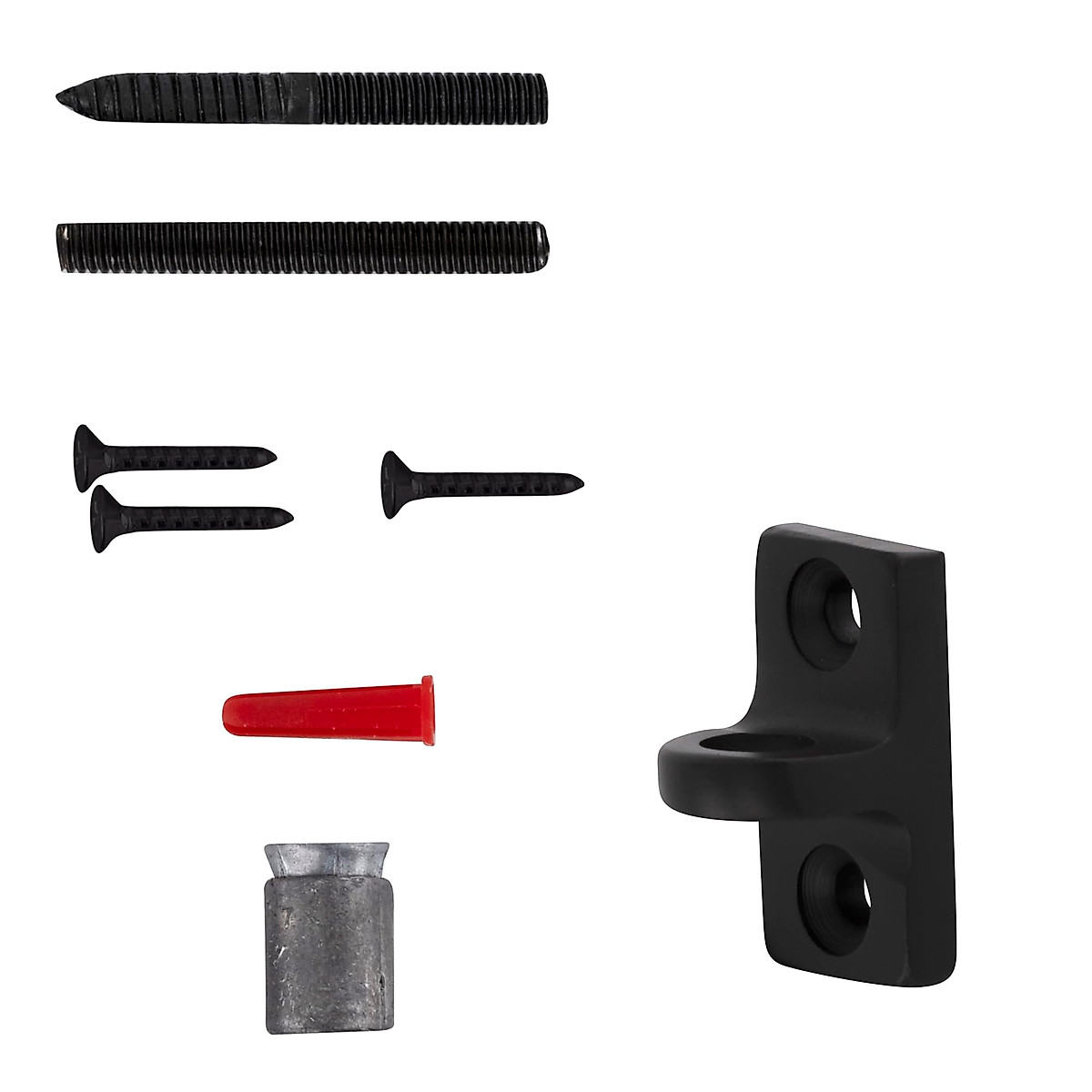 C.R. LAURENCE DL2521DU CRL Dark Bronze Floor Mounted Heavy-Duty Door Stop with Hook and Holder