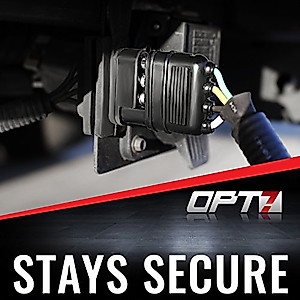 OPT7 Weatherproof 4-Pin Tow Y Splitter Connector Adapter for Truck Tailgate - Perfect for Trailers, Accessory Lighting, Towing, Safety Lighting