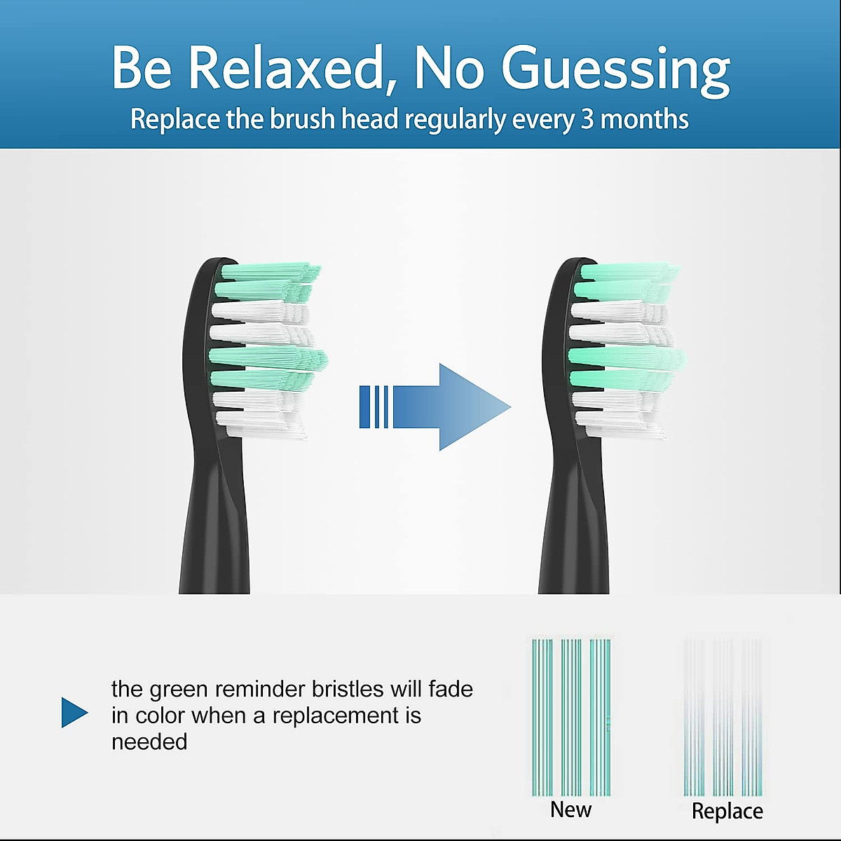 Electric Toothbrush Replacement Heads,Compatible with Fairywill Toothbrush Heads Electric Handle FW-E11,FW-507/508/551/FW908/FW910/917/949/958/959/FW610/FW659/FW719,FW-D1/FW-D3/FW-D7/D8,8 Pack