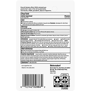 Coppertone Pure and Simple Baby Mineral Sunscreen Pack, Hypoallergenic and Tear Free Sunscreen for Babies, Baby Sunscreen Spray SPF 50, 5 Oz Can + Baby Sunscreen Stick SPF 50, 0.49 Oz