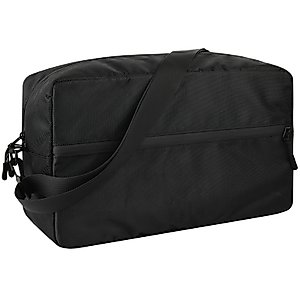 CaSZLUTION Travel Bag Case Compatible with Anker Motion Boom Outdoor Speaker and Sony Stereo CD/Cassette Boombox Home Audio Radio, Nylon Storage Carrying Bag with Shoulder Strap and Pockets
