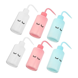 Baluue 30 Pcs Curved Mouth Kettle Squirt Water Bottle Eyelash Washing Bottle Watering Squeeze Bottle Lash Bottle Eyelash Water Bottle for Extensions Economical Wash Bottle Plastic