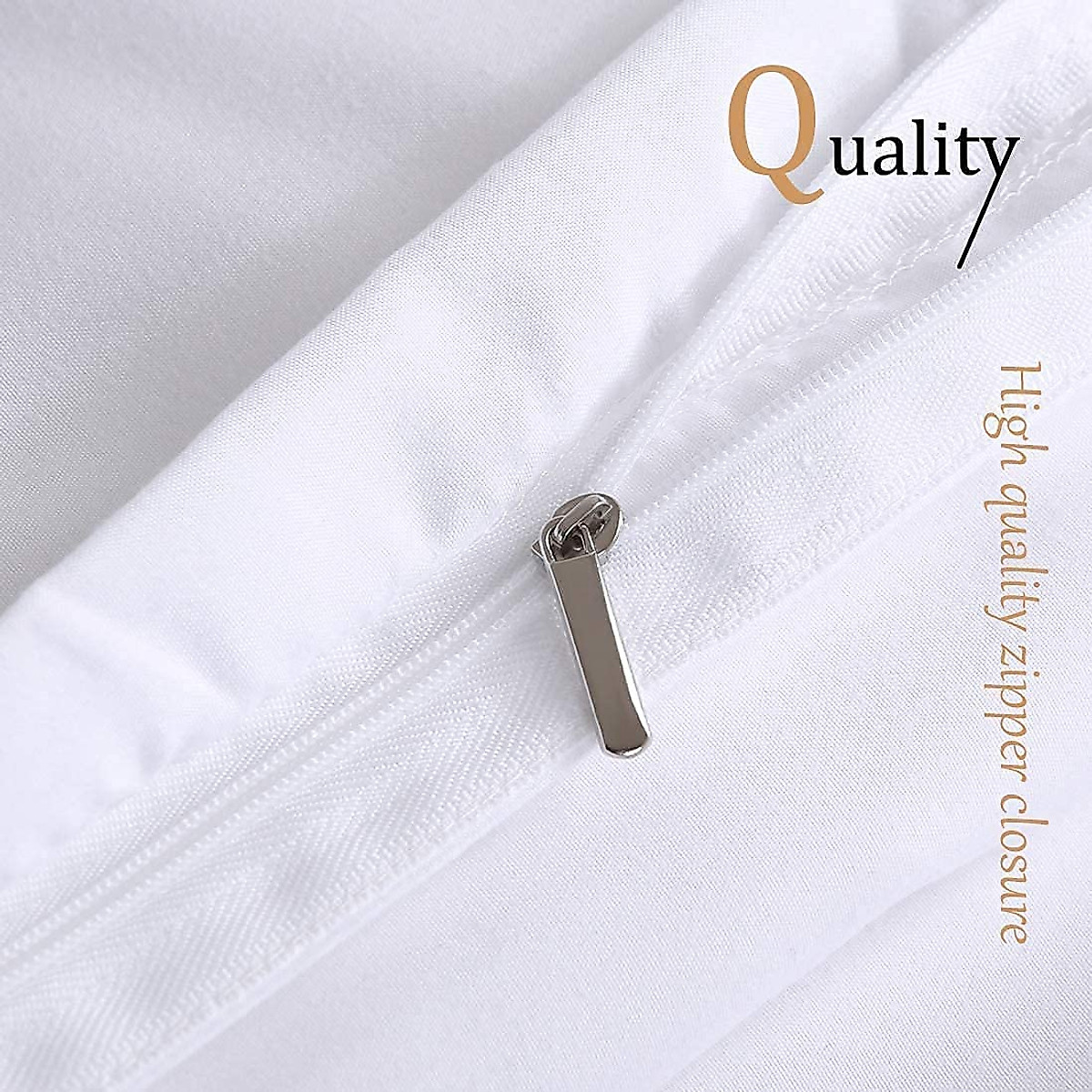 Crown Collection 100% Egyptian Cotton 600 Thread Count Duvet Cover with Zipper Closure & 2pcs Pillow Case Set (California King 98x104, Navy Blue)