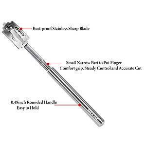 JILLMO Bread Lame, Stainless Steel Bread Scoring Tool with 10 Blades