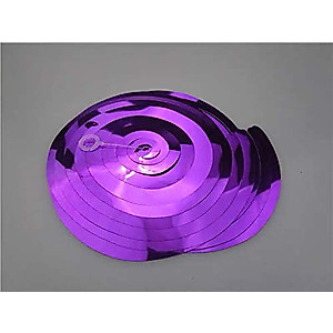 GUZON Pack of 24 Party Swirl Decorations, Purple Foil Ceiling Hanging Swirl Decoration, Whirls Decorations for Birthday,Wedding |,Anniversary, Graduation Party Supplies