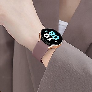 AK Bands Compatible with Samsung Galaxy Watch 6 / 5 / 4 Band 40mm 44mm, Galaxy Watch 5 Pro Bands 45mm, Galaxy Watch 6 Classic Bands, Galaxy Watch 4 Classic Band, 20mm Sport Band Adjustable Silicone