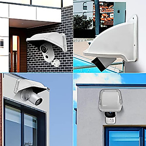 OOSSXX Universal Security Camera Sun Rain Cover Shield, Universal Security Camera Sun Rain Cover Shield, Protective Roof for Dome/Bullet Outdoor Camera