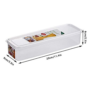 Bppyvct 3Pcs Pasta Storage Container, Plastic Spaghetti Food Storage Box, Noodle Canister With Lid for Spaghetti, Noodles, Pasta, Eggs, Fruits Snacks