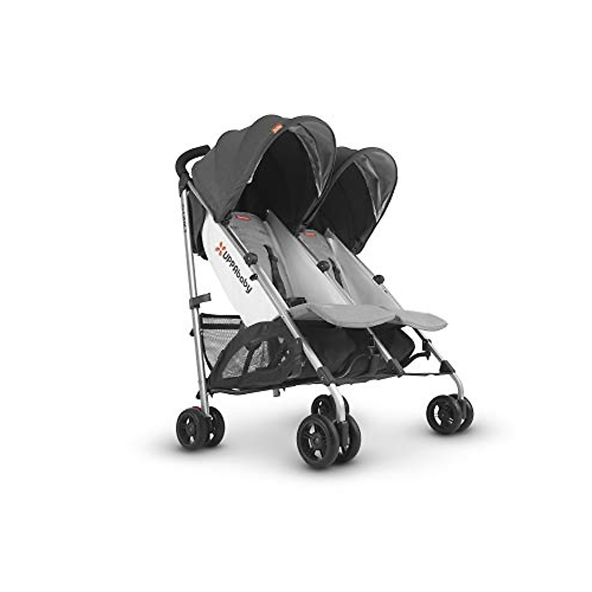 UPPAbaby G-Link 2 Stroller - Jordan (Charcoal Melange/Silver) + G-Link 2 Travel Bag