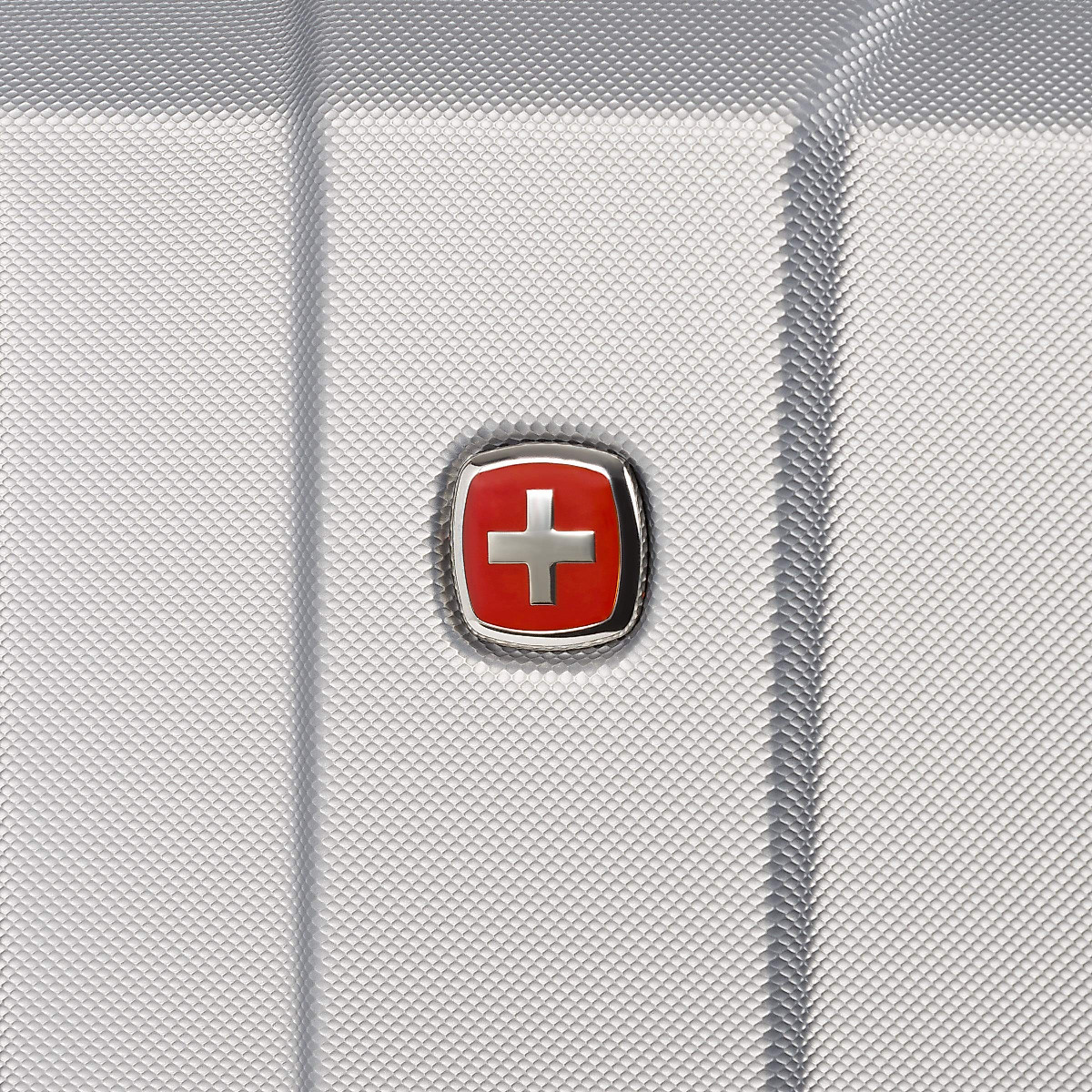 SwissGear 3750 Hardside Luggage with Spinner Wheels, Silver, Carry-On 18.5-Inch